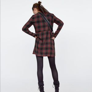 Zara | Tops | Zara Checkered Shirt Dress | Poshmark